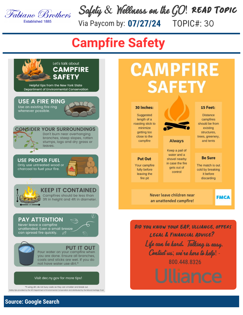 Weekly Topic 30 - Campfire Safety (072724) – HR4U
